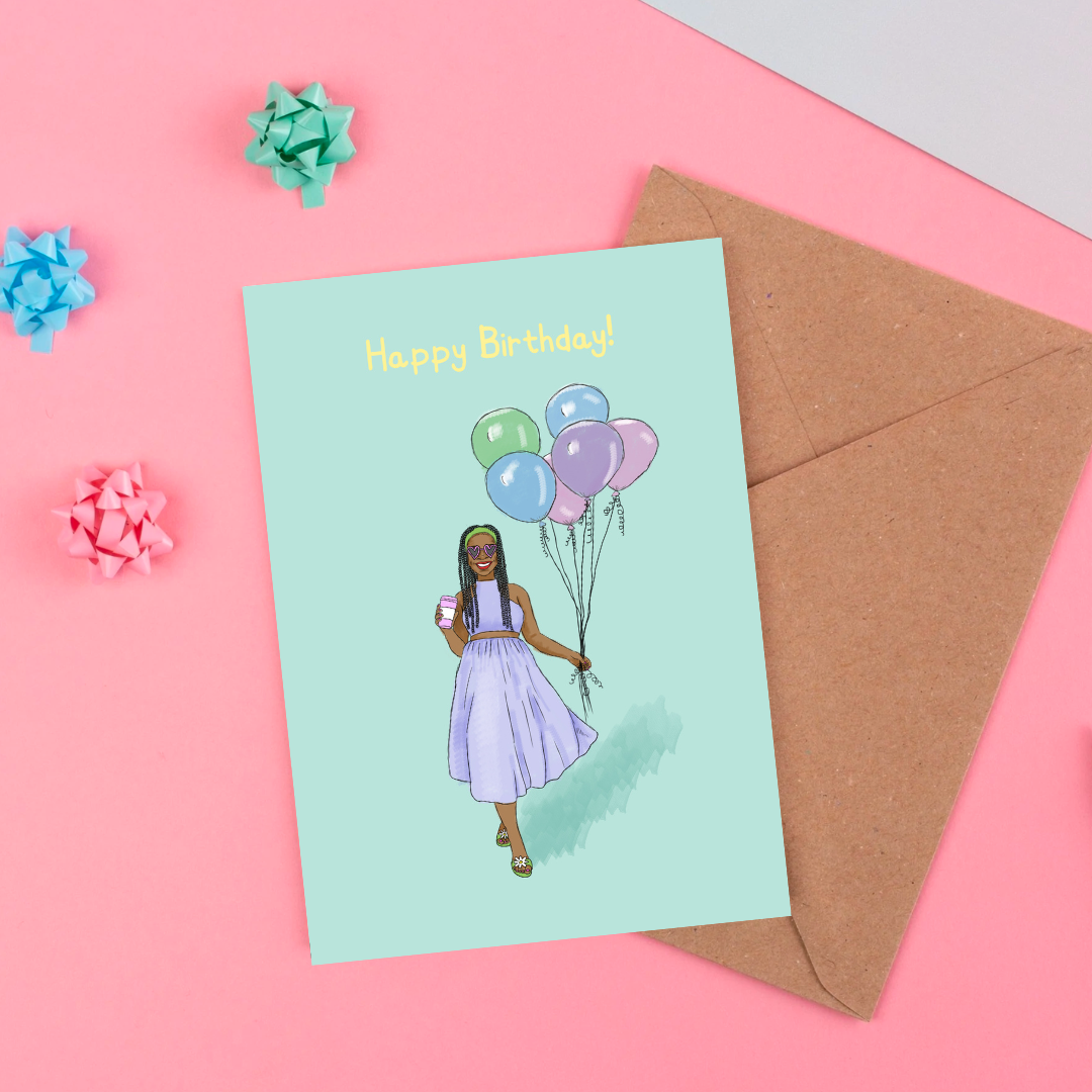 Pastel black greeting cards and stationery celebrating black culture ...
