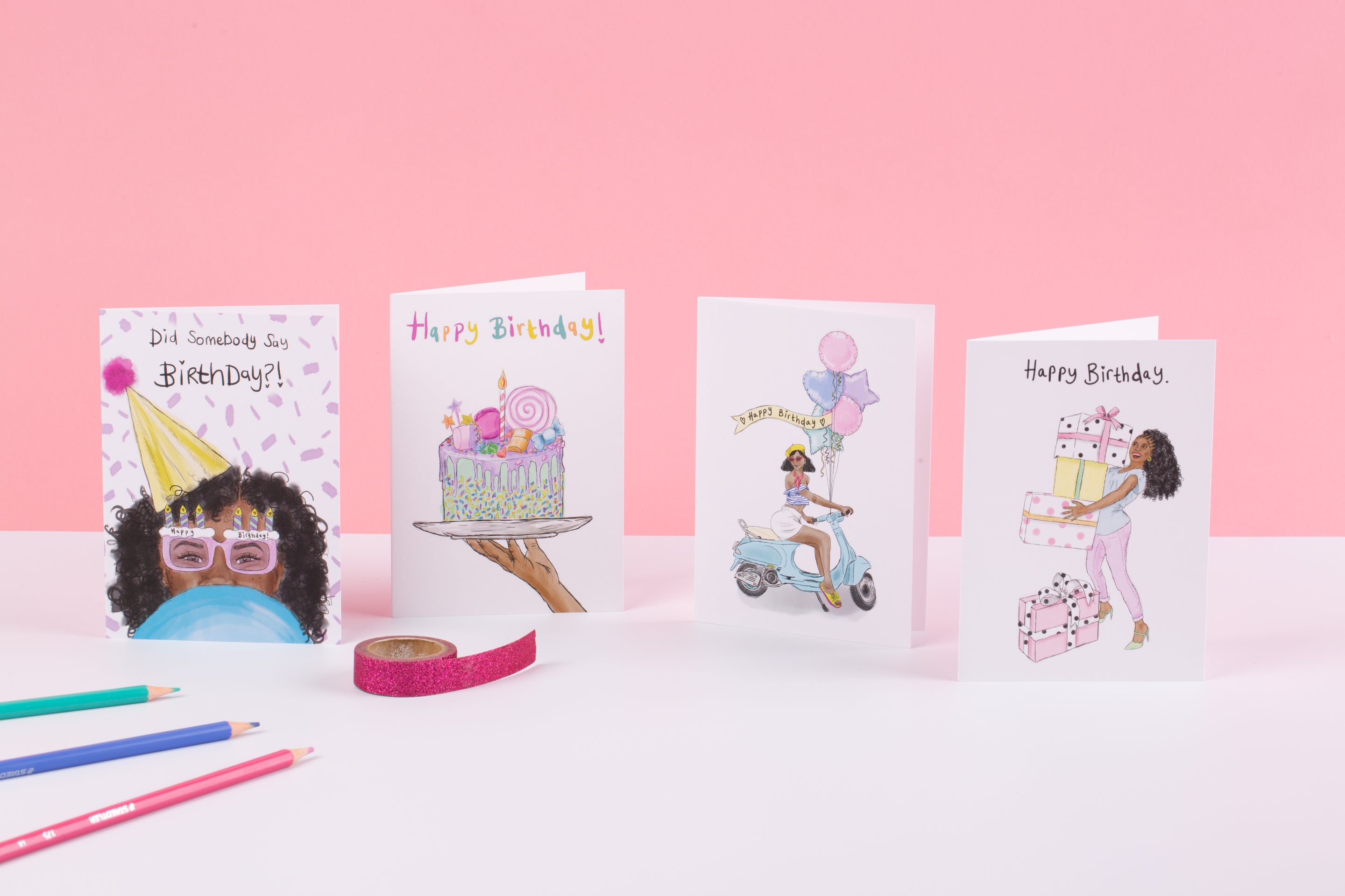 Contemporary black greeting cards, celebrating black British culture ...