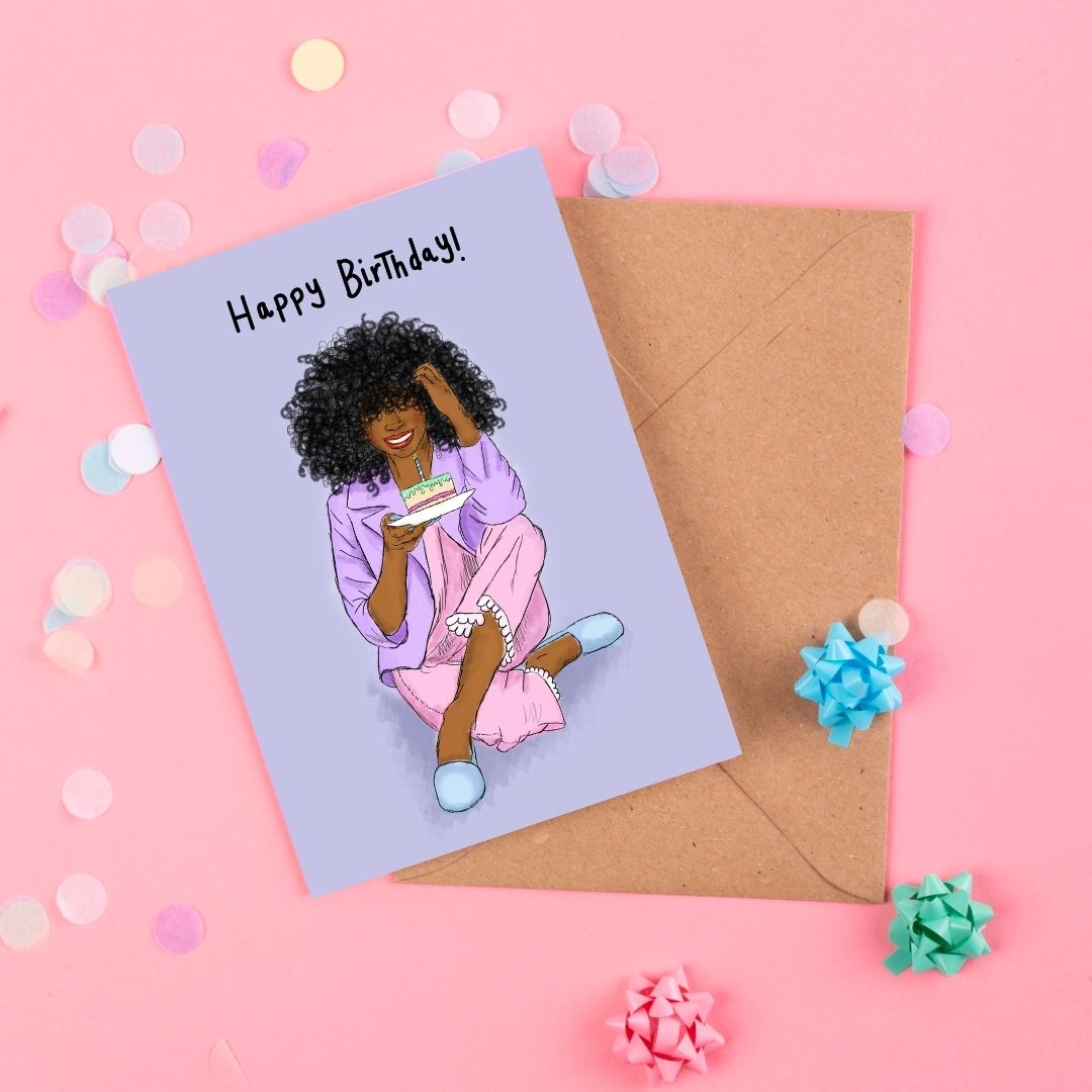 Pastel black greeting cards and stationery celebrating black culture ...