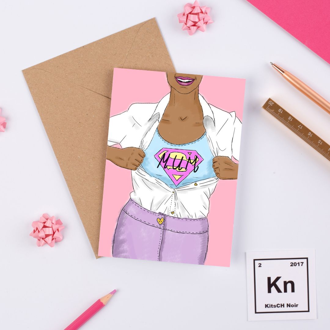 Super Mum card – KitsCH Noir